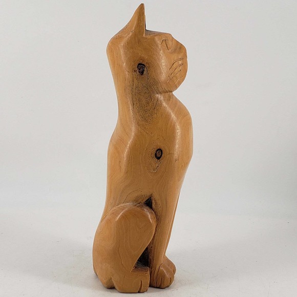 Accents | Vintage Mid Century Modern Siamese Cat Hand Carved Wood ...